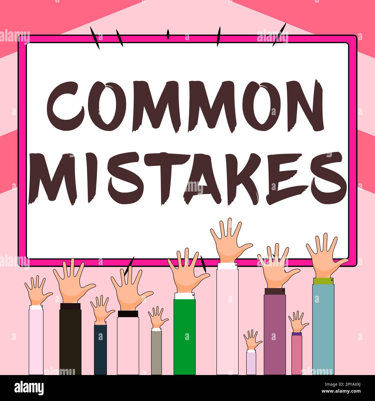 Text caption presenting Common Mistakes, Business overview actions that ... Text caption presenting Common Mistakes, Business overview actions that ...