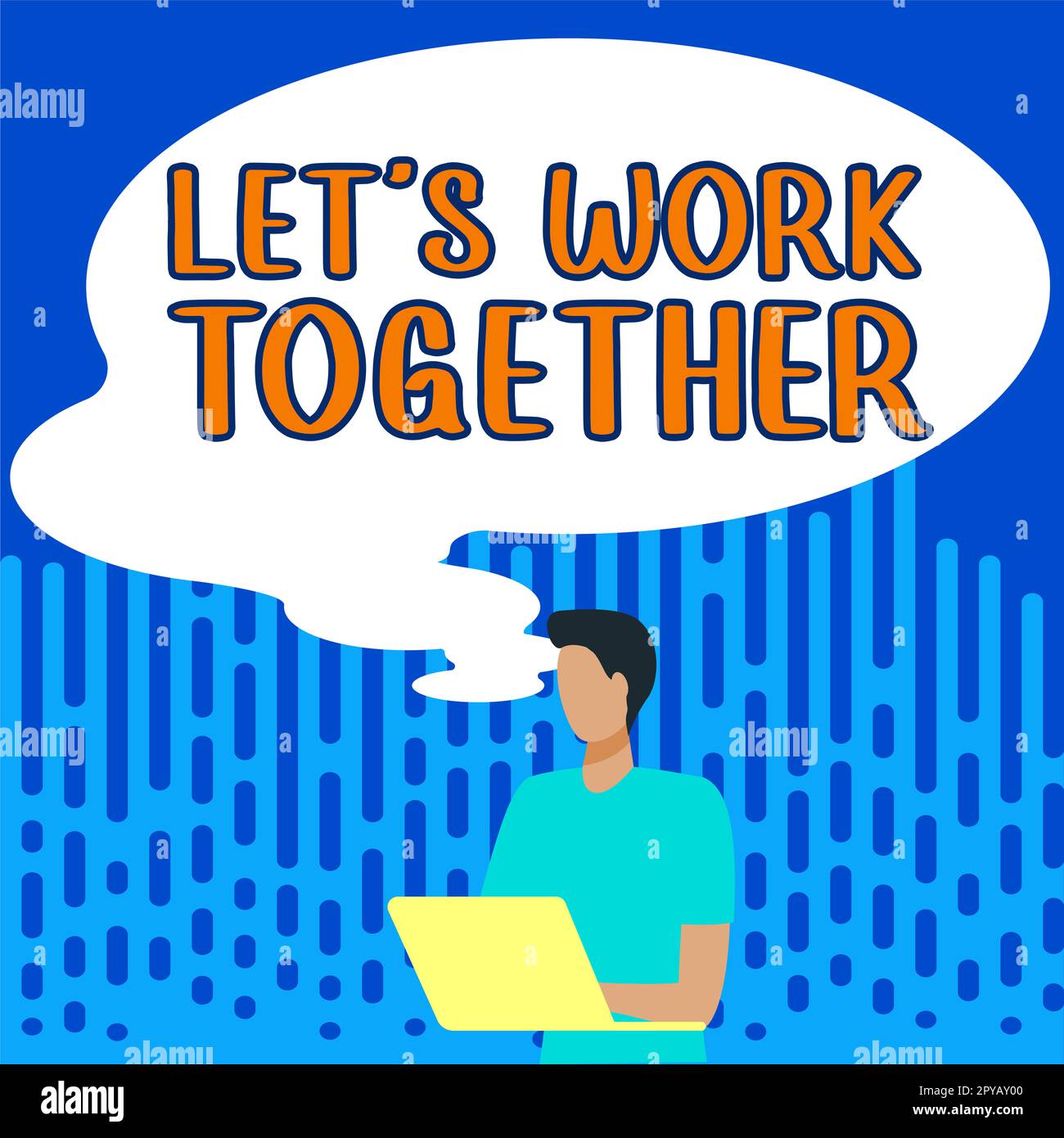 Sign displaying Let's Work Together. Internet Concept Unite and Join ...