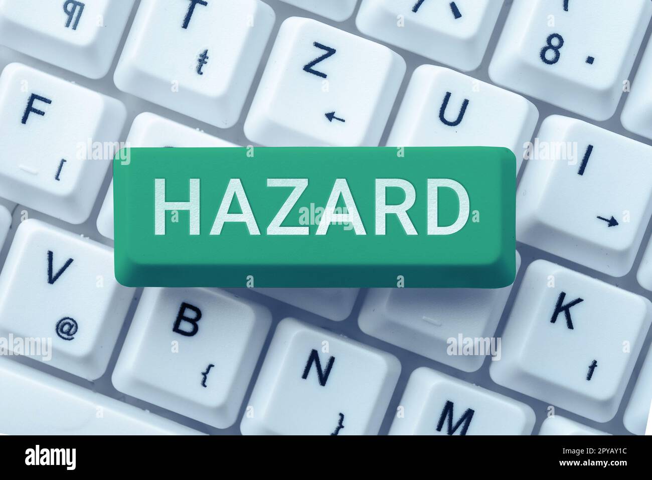 Text sign showing Hazard. Conceptual photo account or statement ...