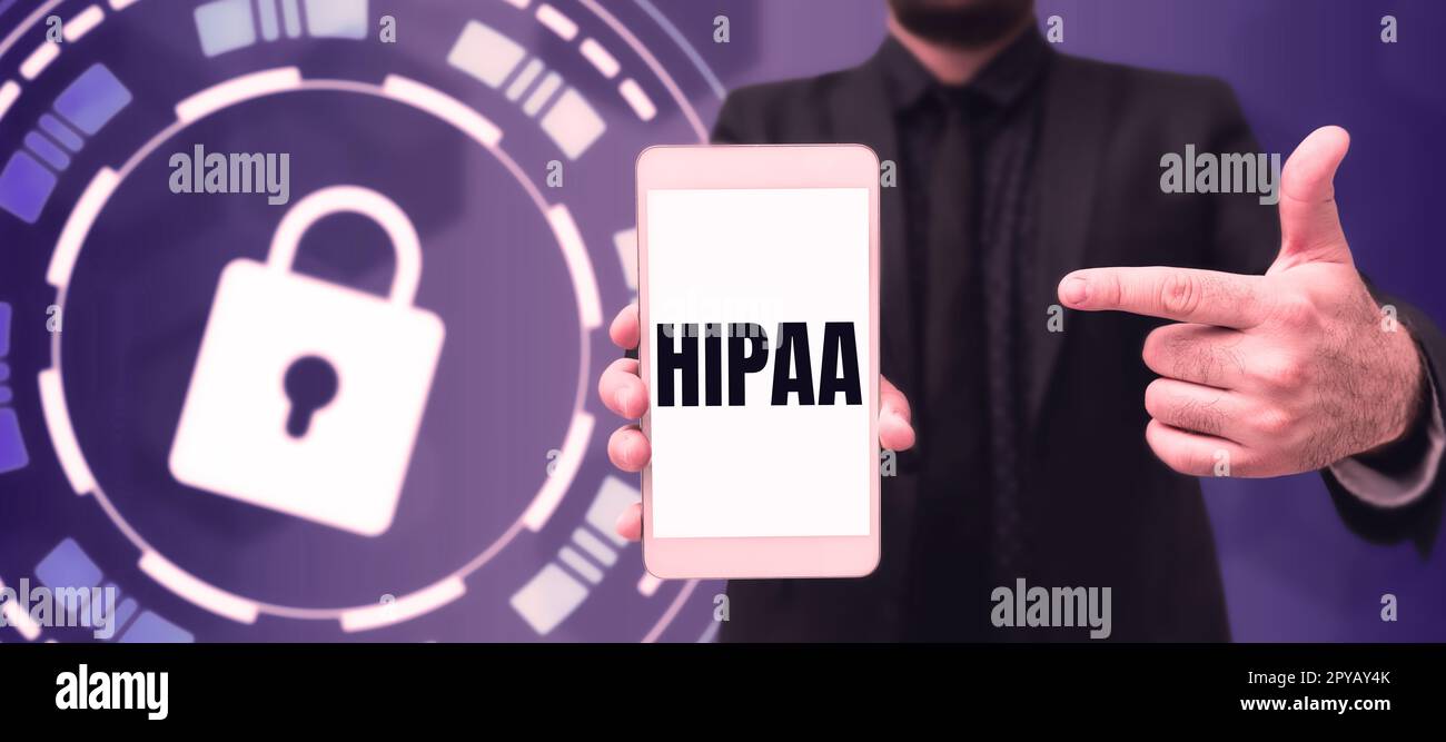 Text sign showing Hipaa. Business idea Acronym stands for Health ...