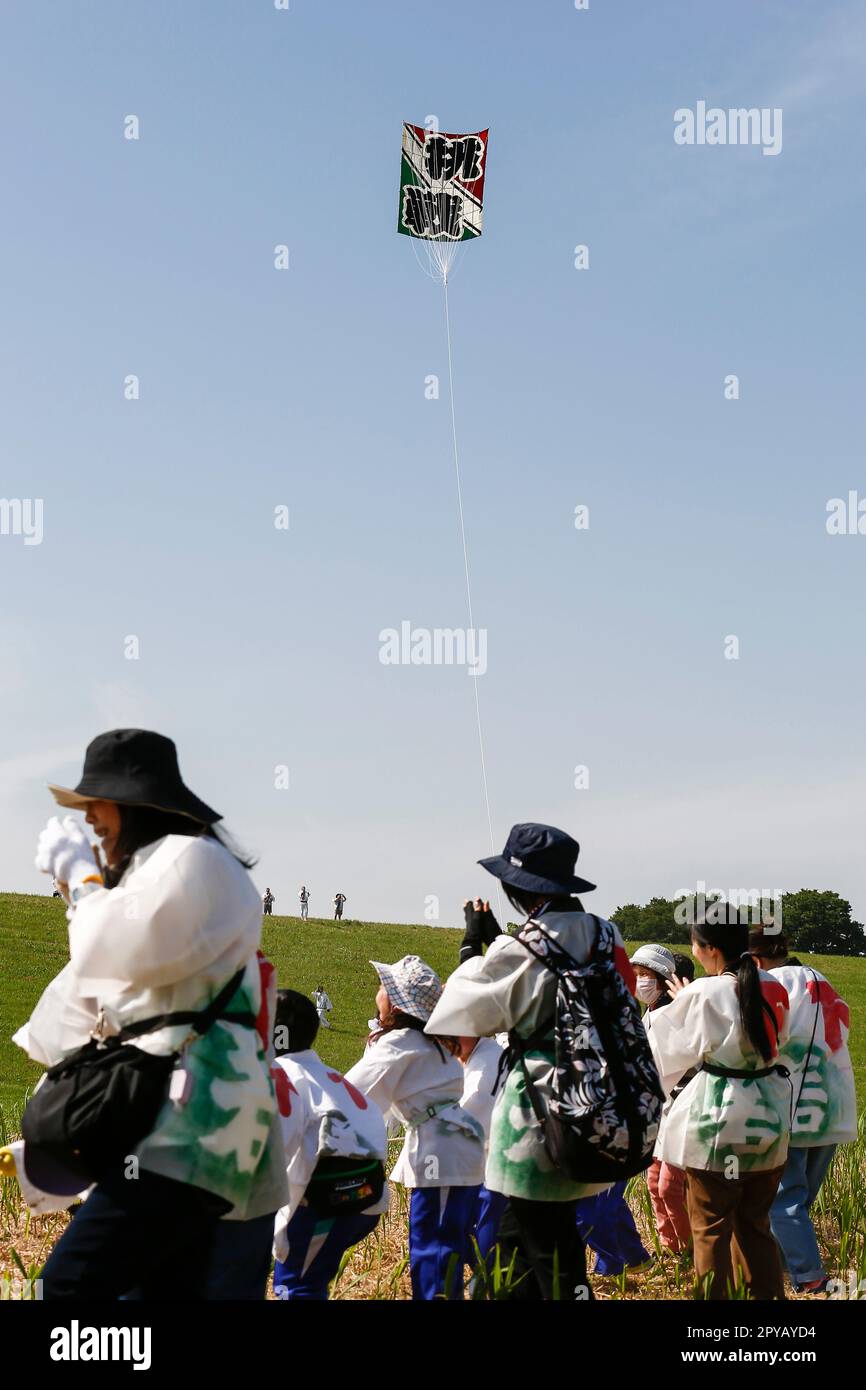 Saitama, Japan. May 3, 2023, Saitama, Japan: Participants fly an ...