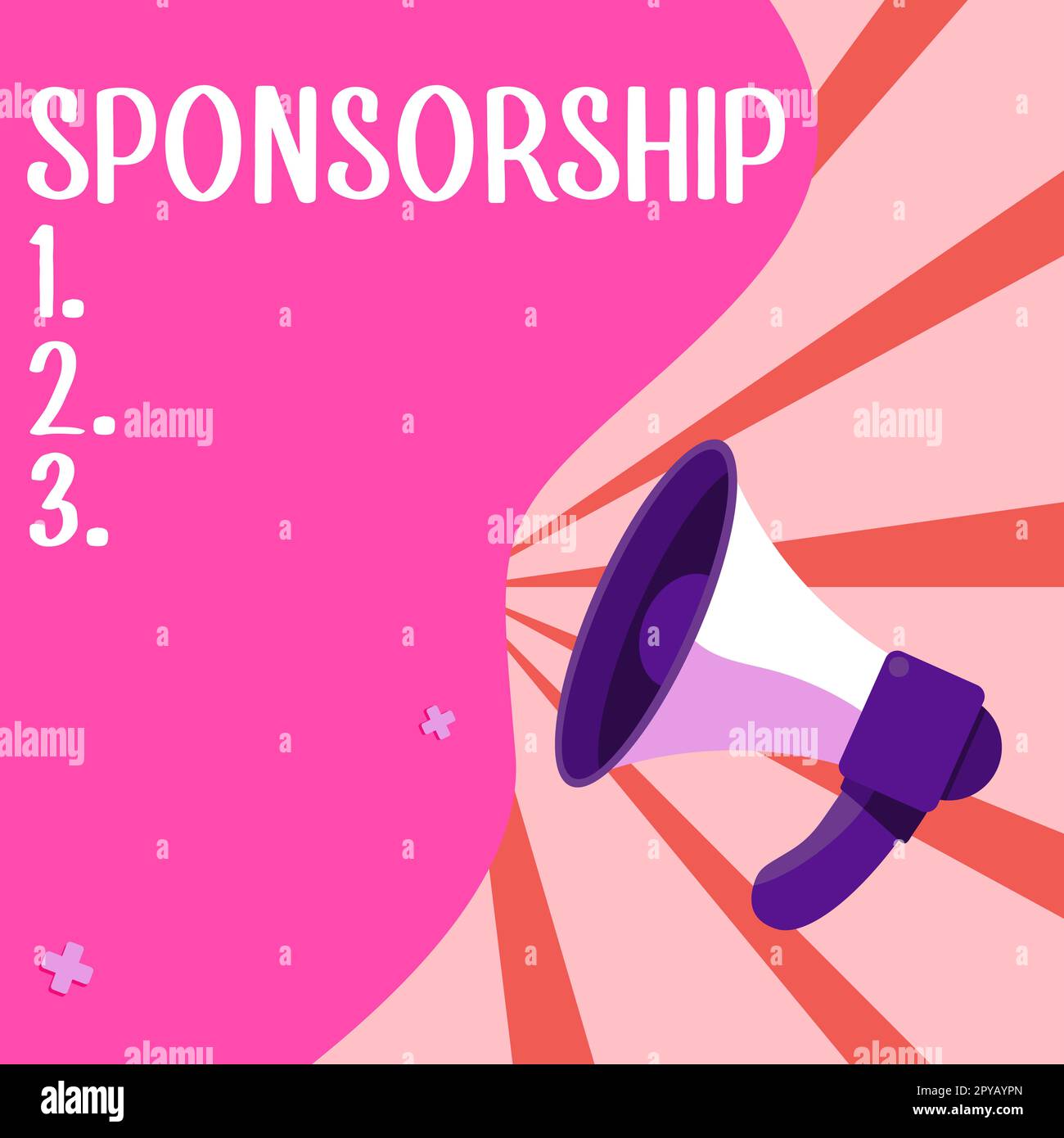 Text sign showing Sponsorship. Word for Position of being a sponsor ...