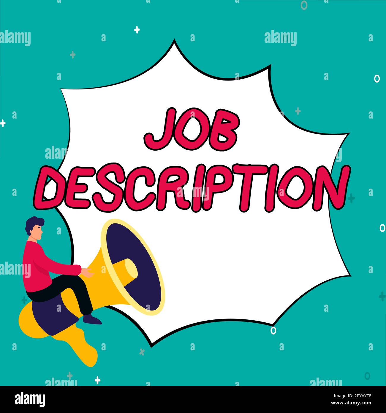 Sign displaying Job Description. Business approach A document that ...