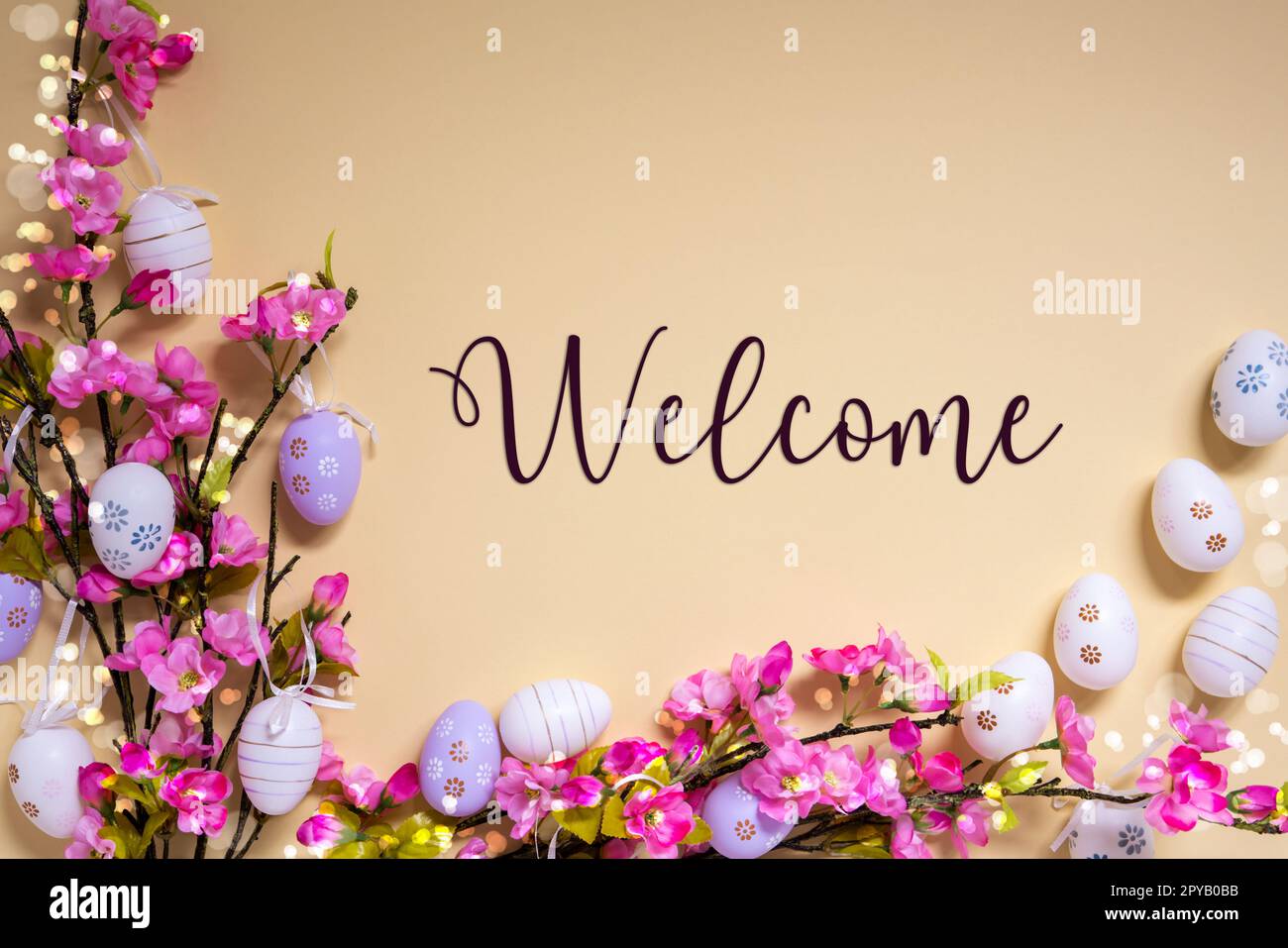 English text welcome spring hi-res stock photography and images - Alamy
