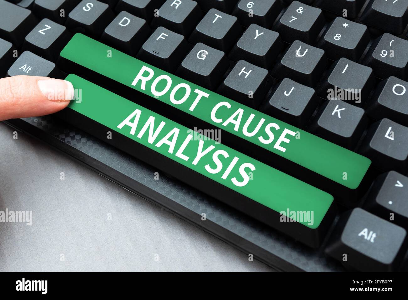 Conceptual caption Root Cause Analysis. Concept meaning Method of Problem Solving Identify Fault ...