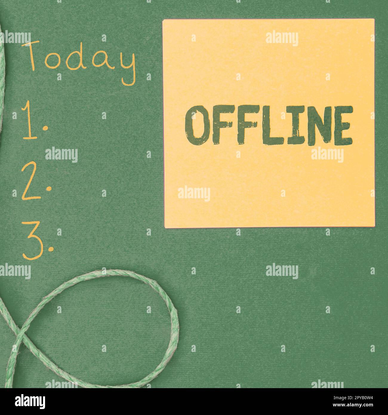Text sign showing Offline. Business showcase Not having directly ...