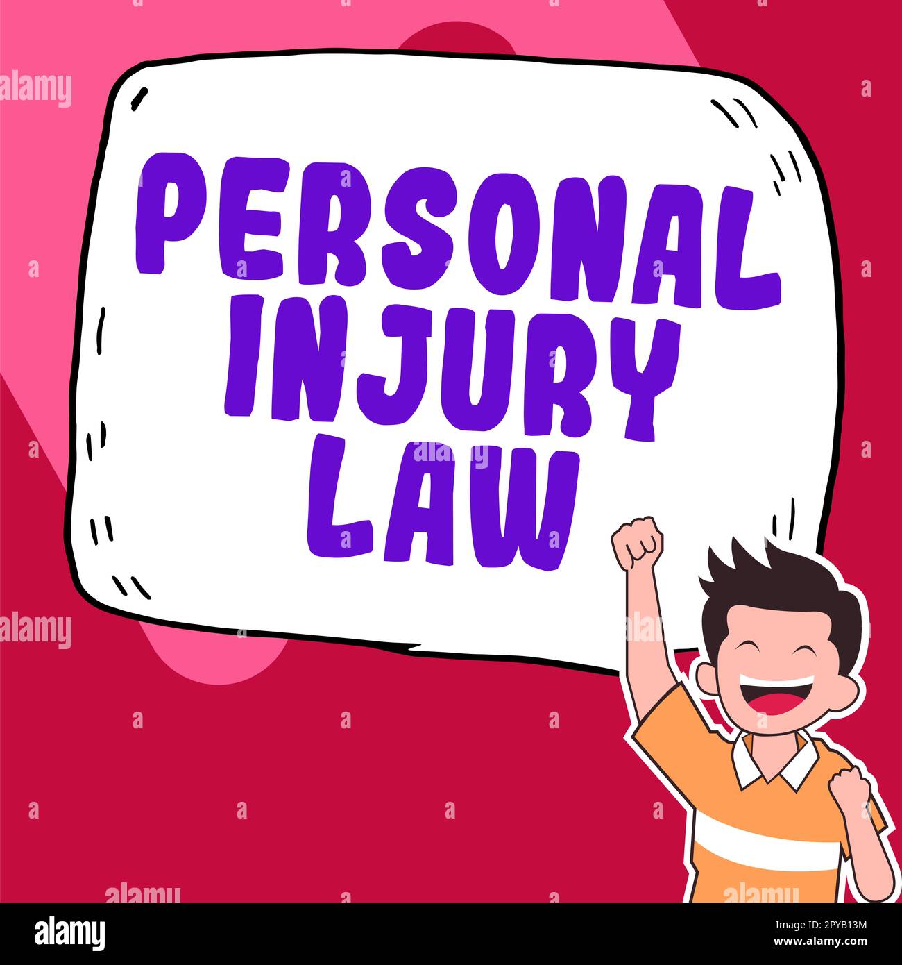 Hand writing sign Personal Injury Law. Internet Concept being hurt or ...