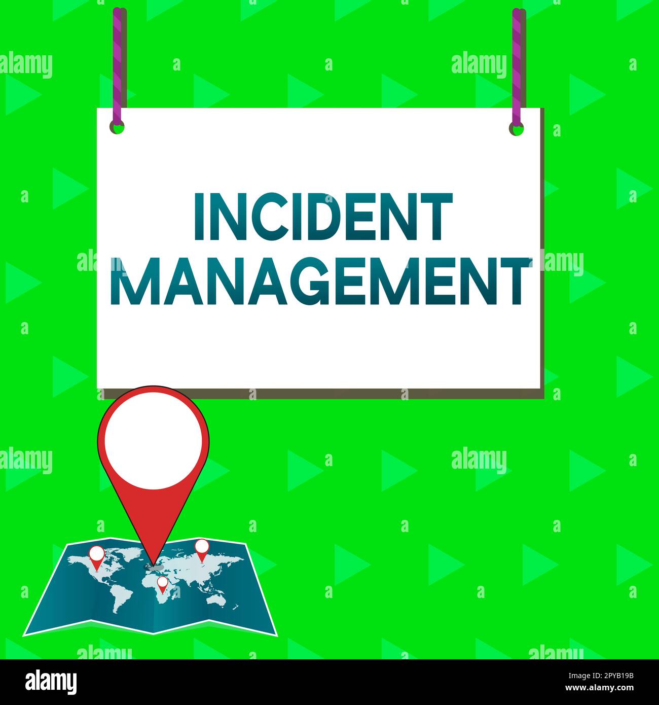 Sign displaying Incident Management. Word Written on Process to return ...