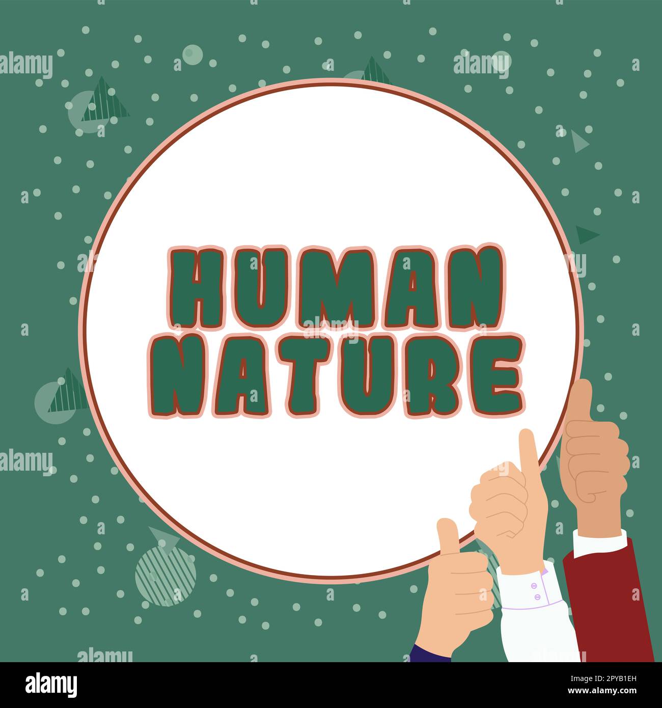 Conceptual display Human Nature. Business idea psychological ...