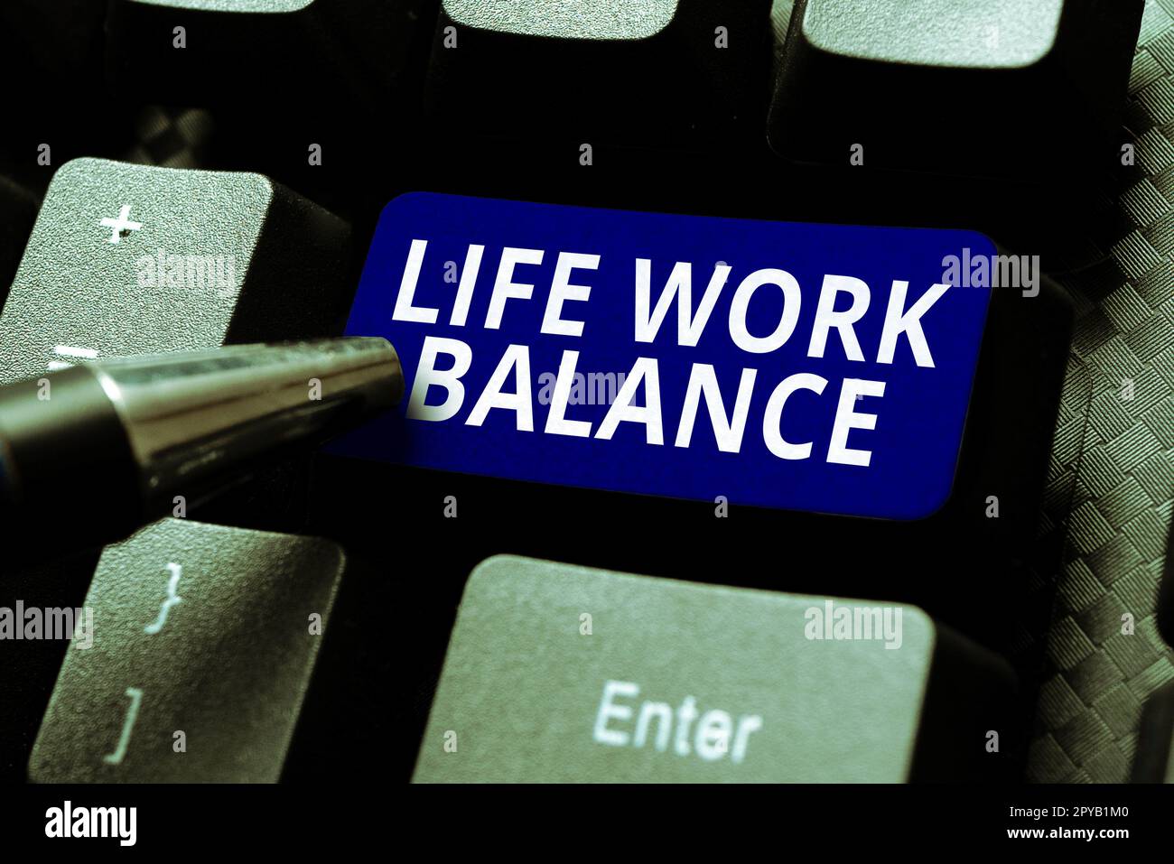 Conceptual caption Life Work Balance. Word Written on stability person ...