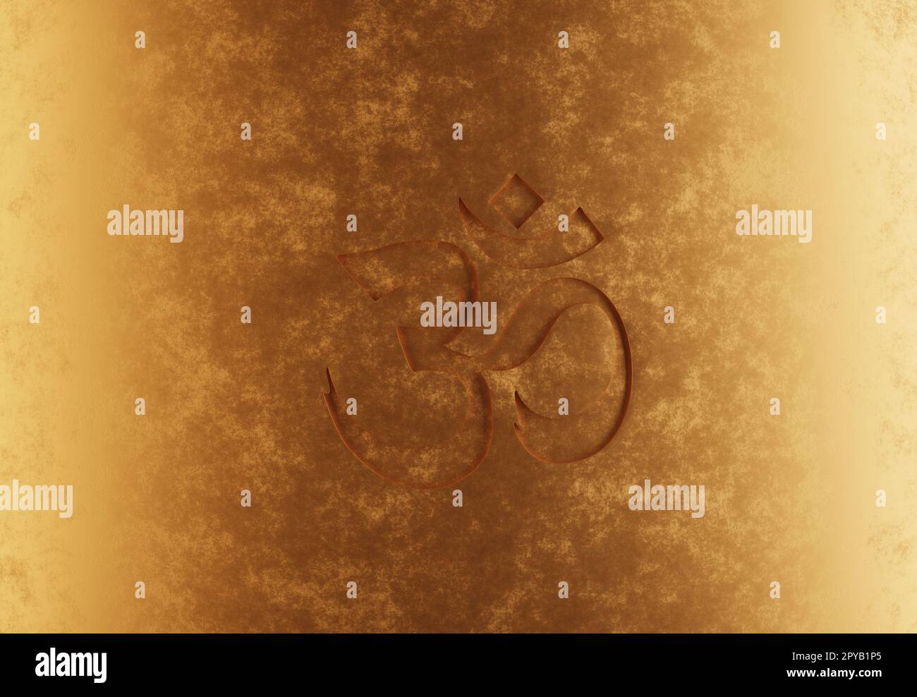 Gold om aum symbol hi-res stock photography and images - Alamy