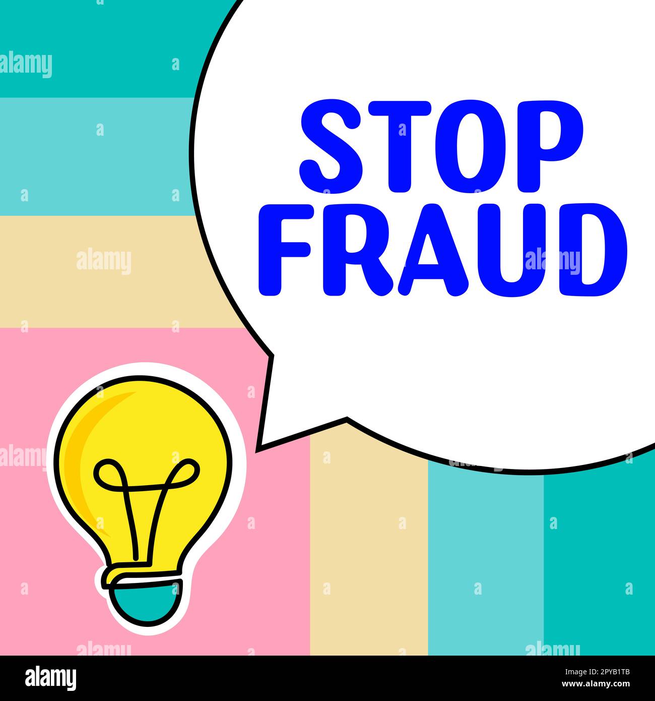 Hand writing sign Stop Fraud. Internet Concept campaign advices people ...