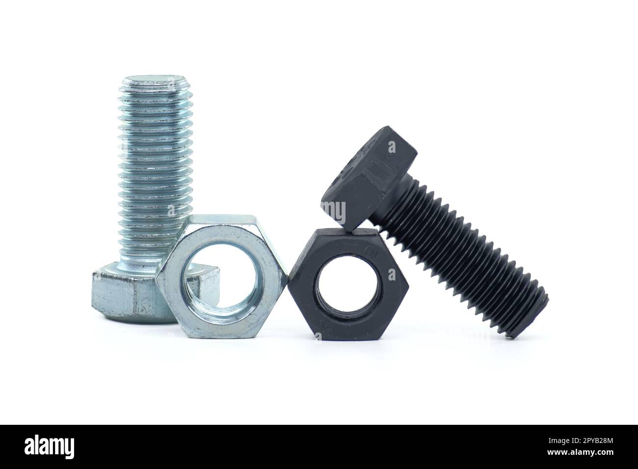 Male screw hexagon nut Cut Out Stock Images & Pictures - Alamy