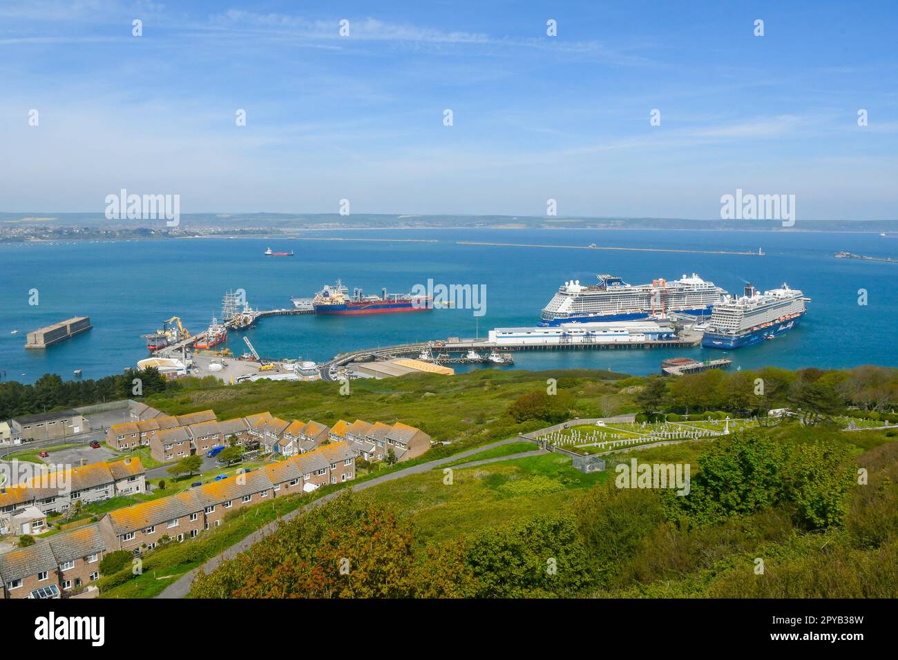 Portland, Dorset, UK. 3rd May 2023. General view looking towards ...