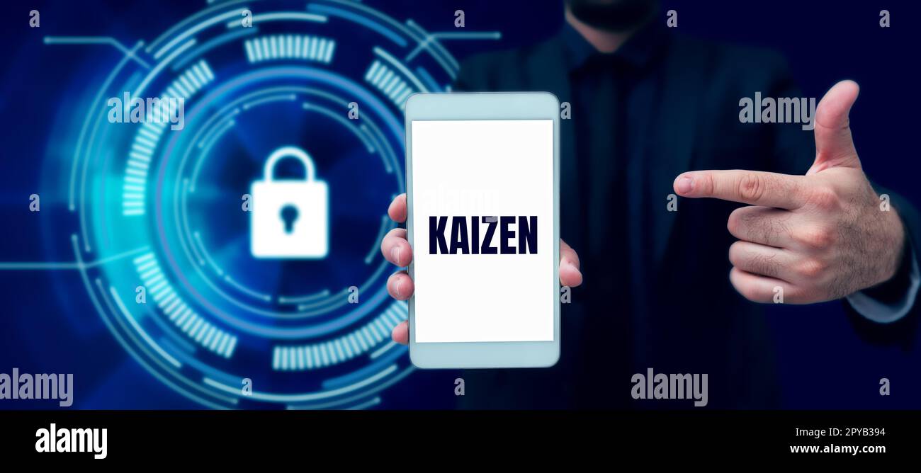 Writing displaying text Kaizen. Business showcase a Japanese business ... Writing displaying text Kaizen. Business showcase a Japanese business ...