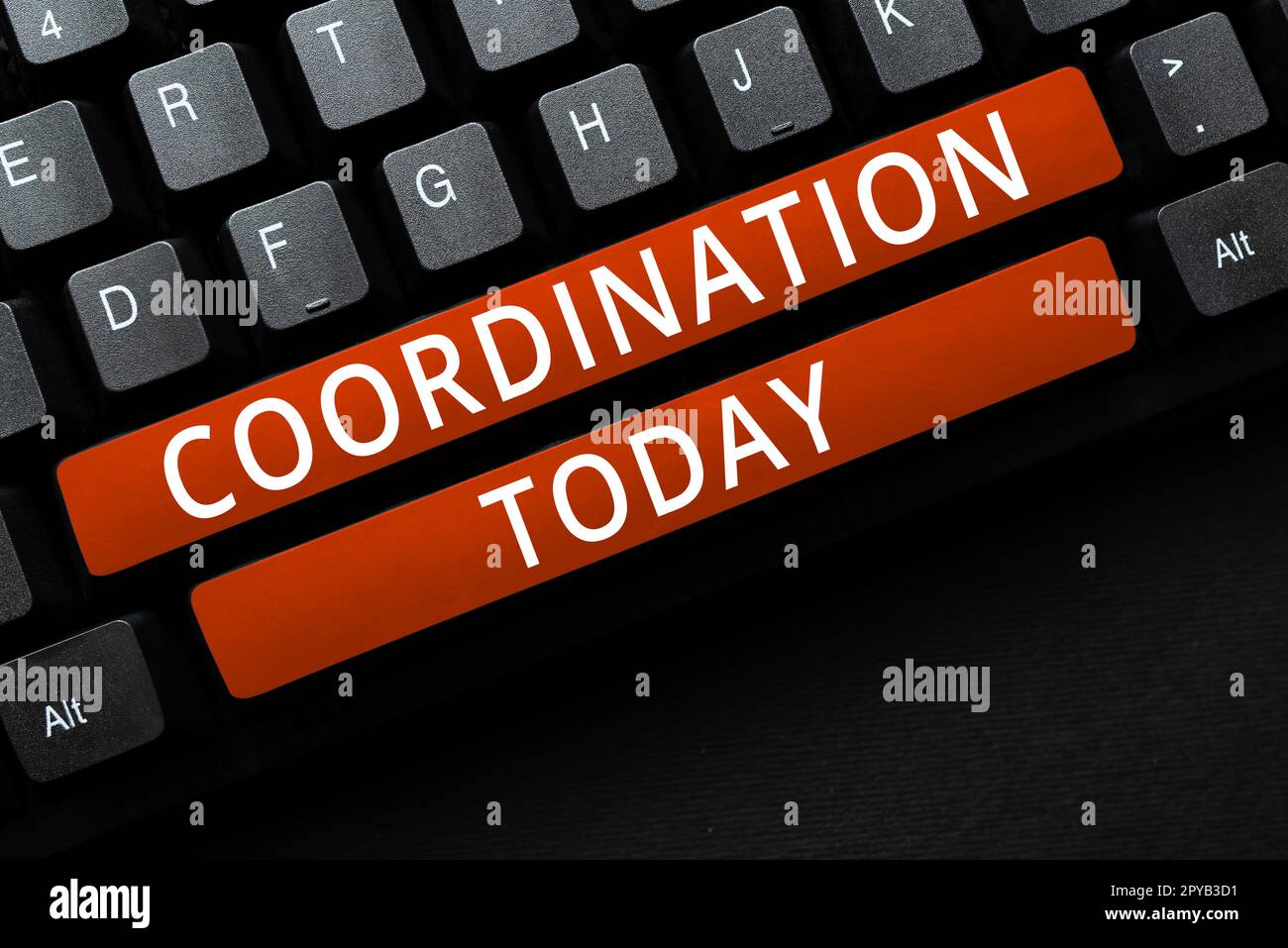 Hand writing sign Coordination. Business showcase the acts of someone ...