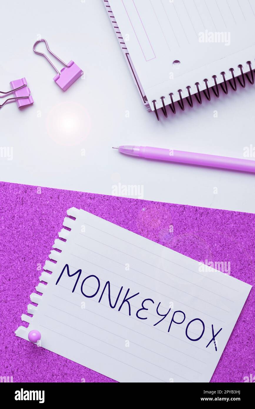 Inspiration showing sign Monkeypox. Concept meaning poxvirus of Africa ...