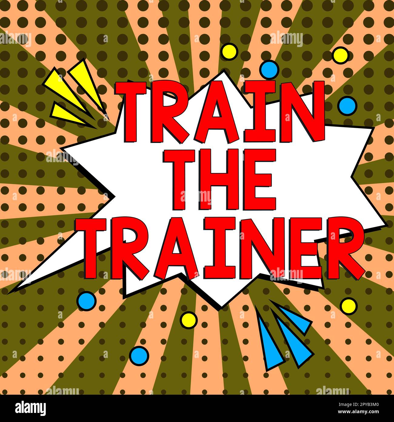 Hand writing sign Train The Trainer. Business showcase identified to ...