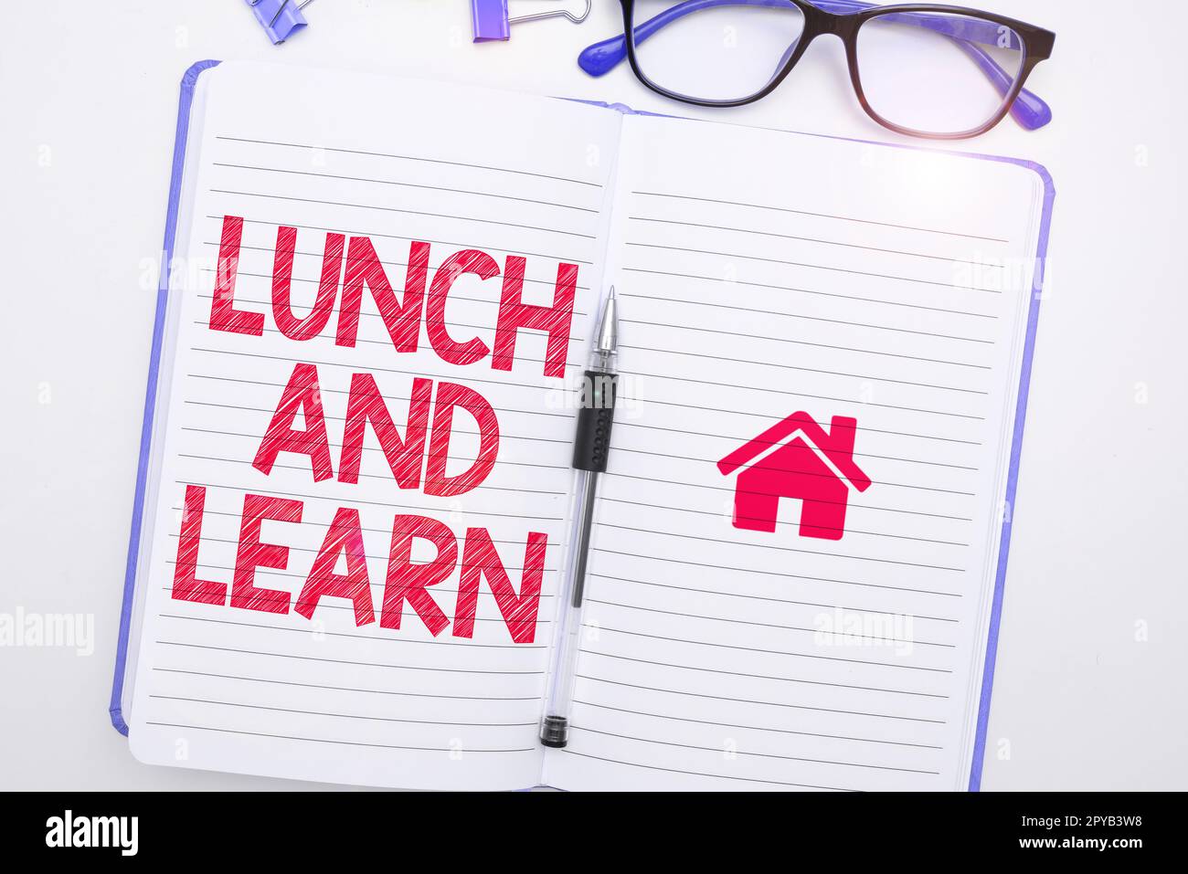 Text showing inspiration Lunch And Learn. Word for Have meal and study ...