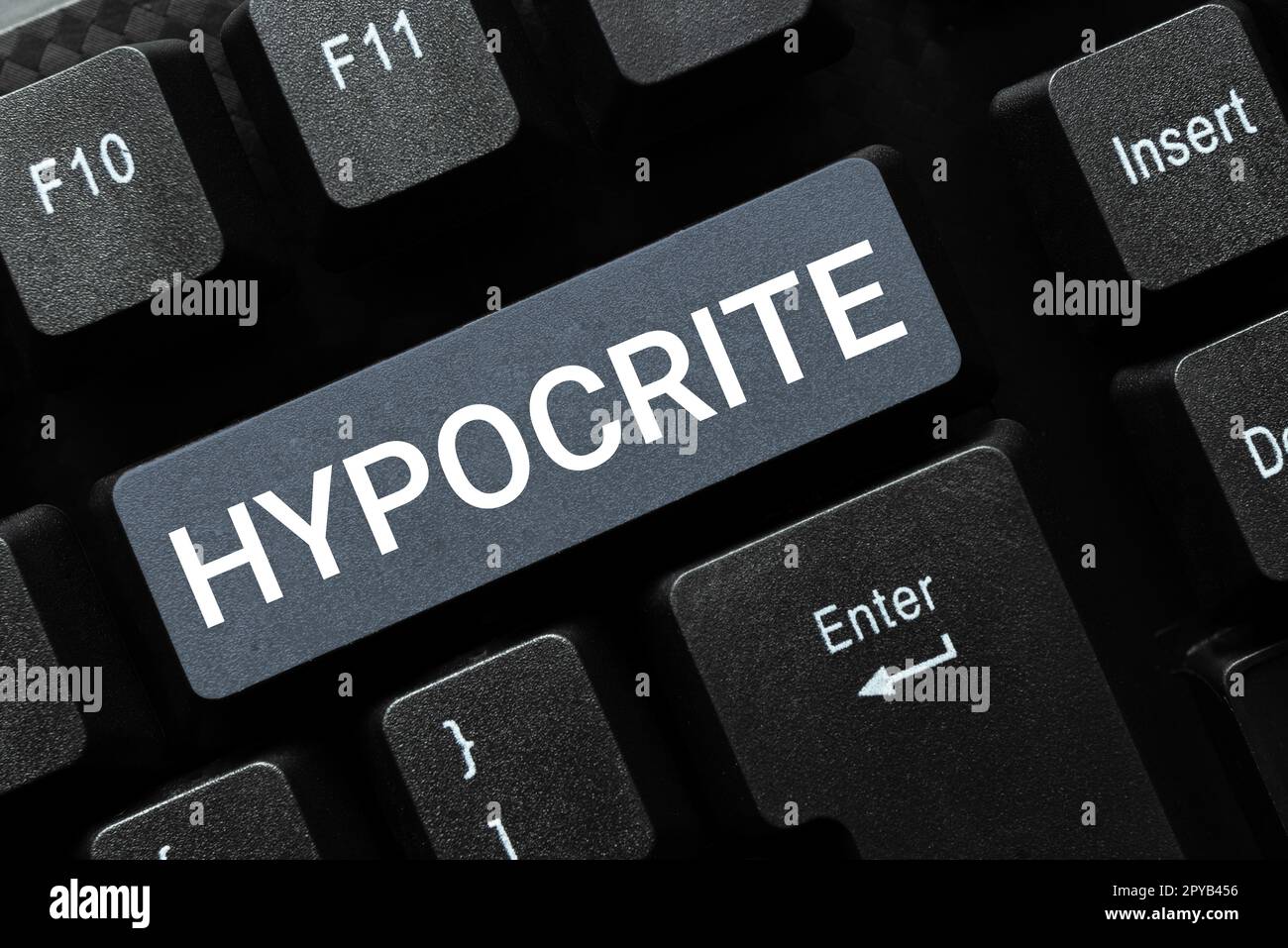 Hand writing sign Hypocrite. Conceptual photo Medical condition in ...
