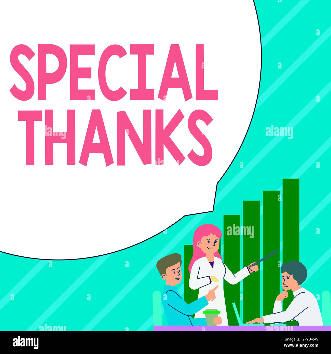 Text showing inspiration Special Thanks. Internet Concept expression of ...