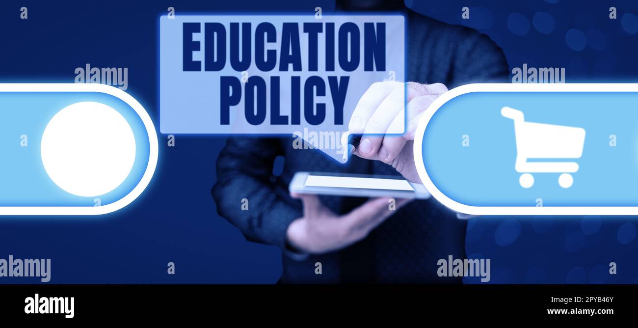 Conceptual caption Education Policy. Word Written on field of study ... Conceptual caption Education Policy. Word Written on field of study ...