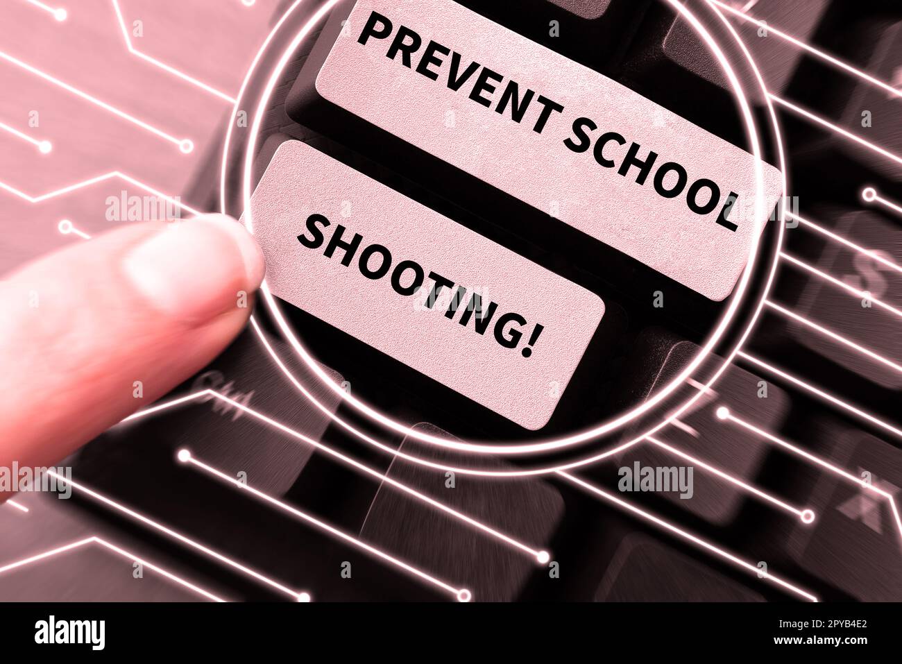 Text showing inspiration Prevent School Shooting. Word for actions ...