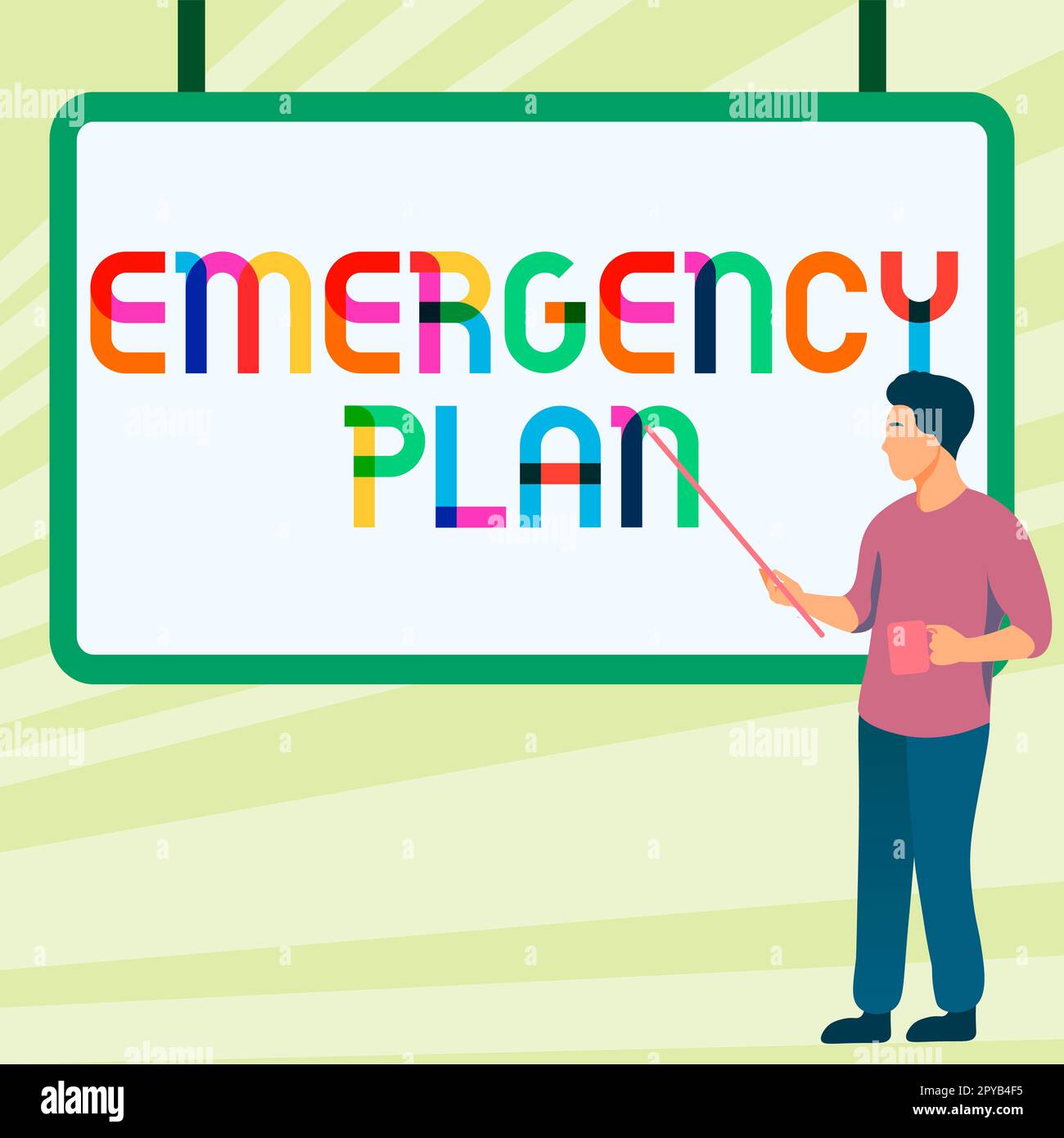 Conceptual caption Emergency Plan, Business concept Procedures for ... Conceptual caption Emergency Plan, Business concept Procedures for ...
