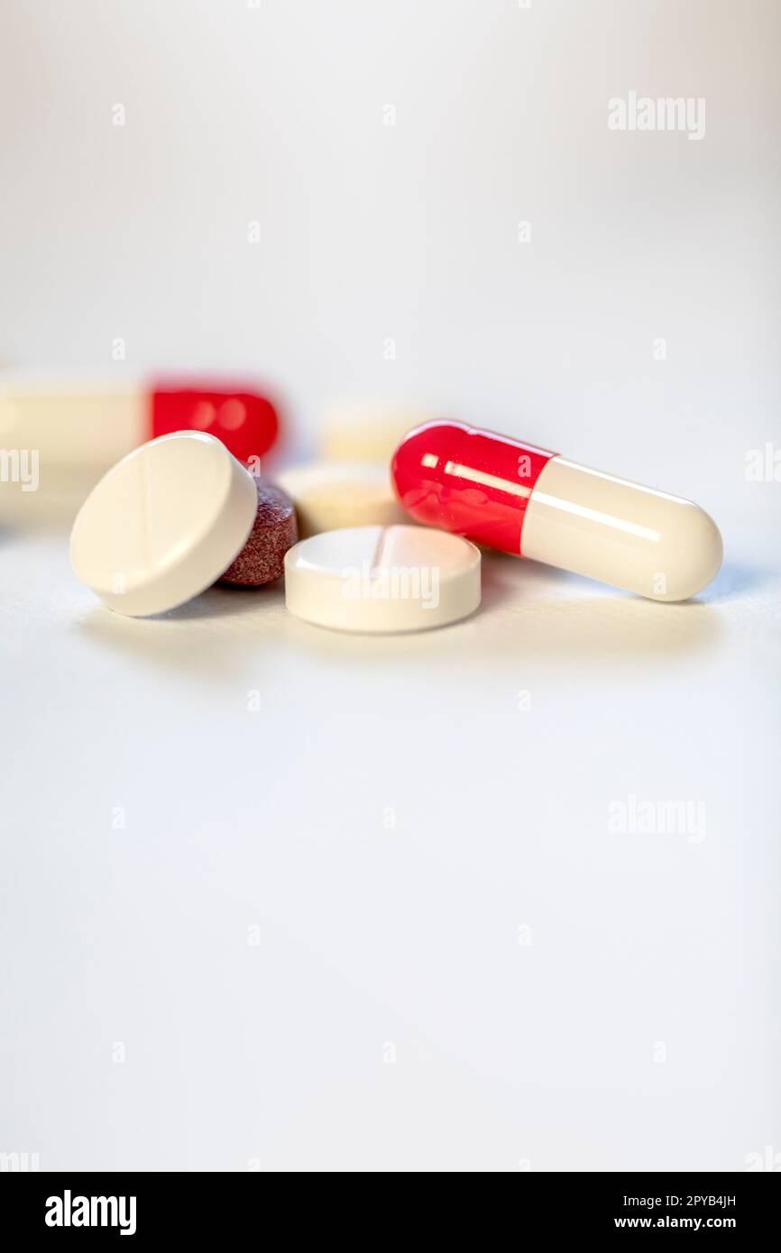 Different medication capsules tablets hi-res stock photography and ...