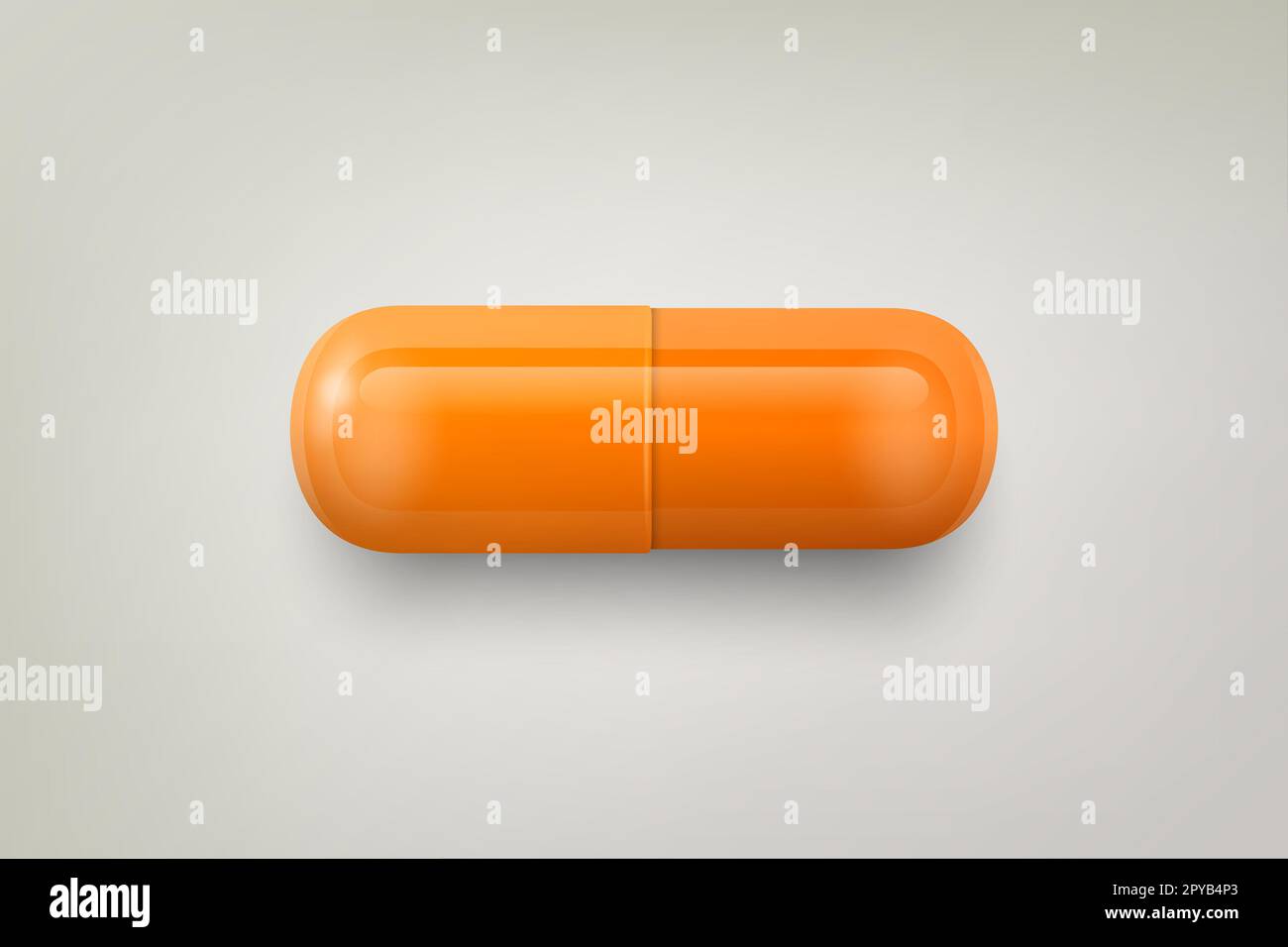 Vector 3d Realistic Orange Pharmaceutical Medical Pill, Capsule, Tablet ...