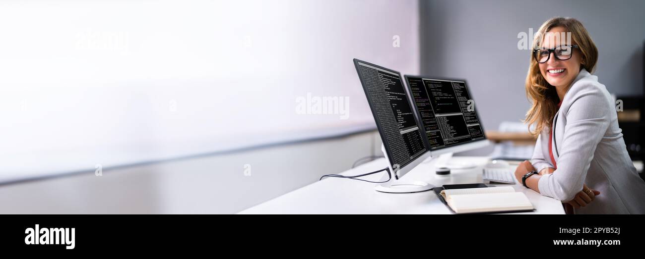 Developer Programmer Woman Coding Software Stock Photo - Alamy Developer Programmer Woman Coding Software Stock Photo - Alamy