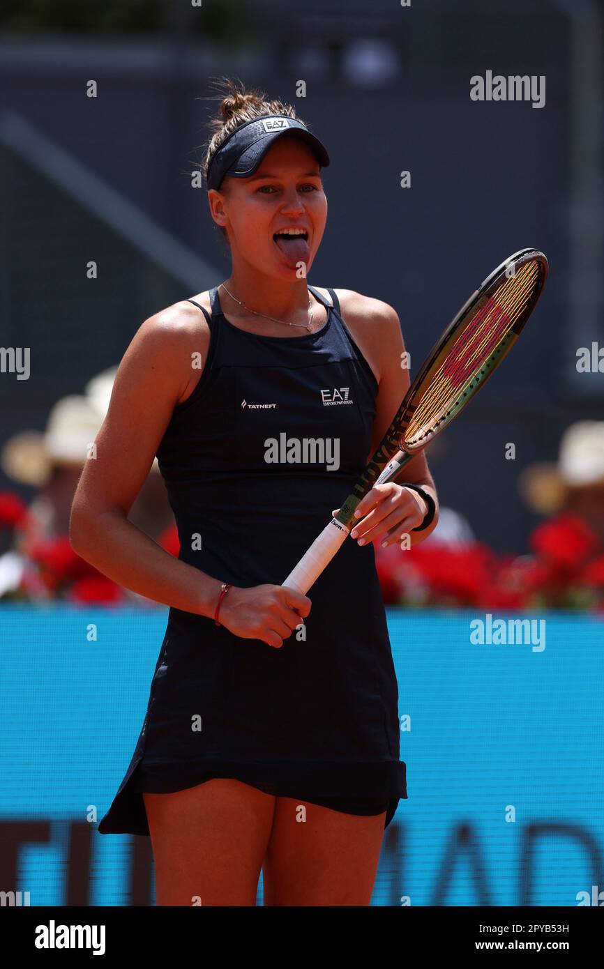 Madrid, Espagne. 03rd May, 2023. Veronika Kudermetova (Rus) in action ...