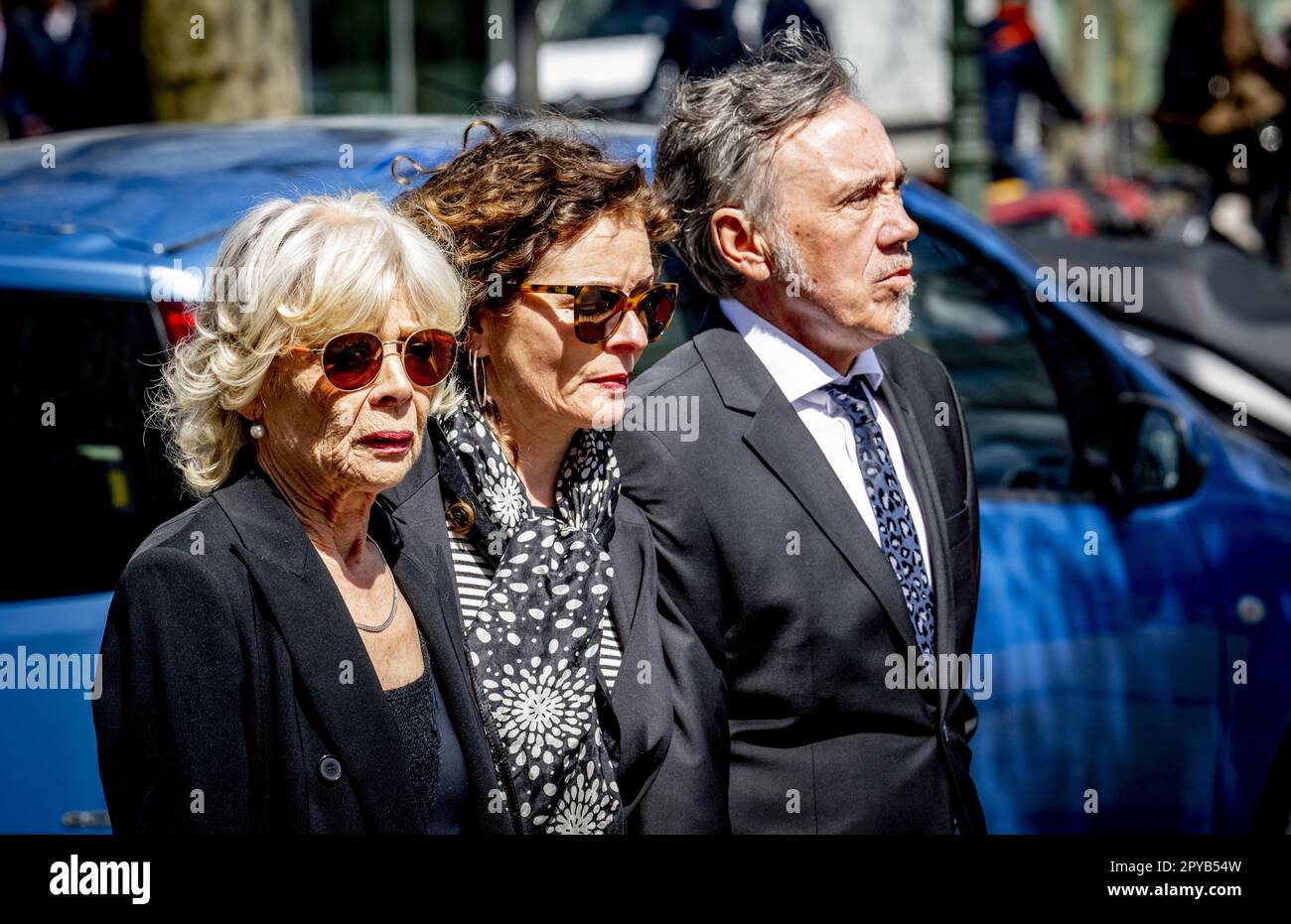 THE HAGUE - The wife of Paul van vliet Lidewij. Memorial of PAul van ...