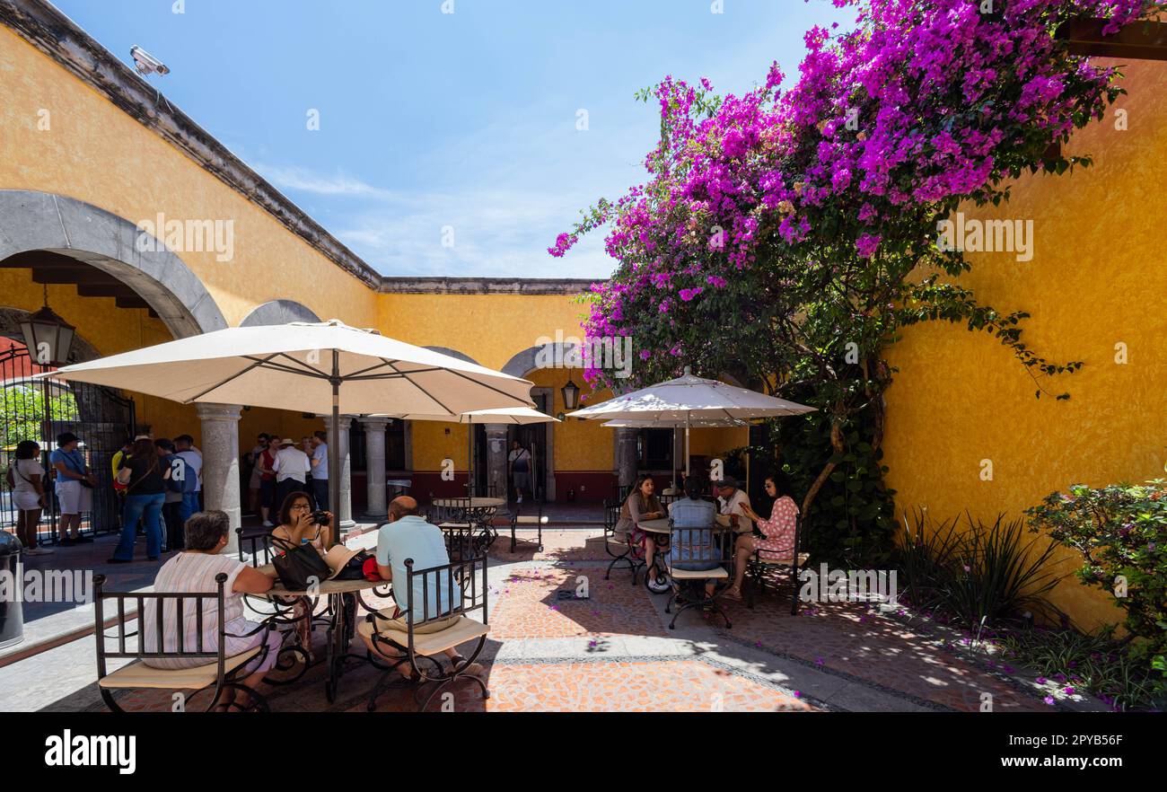 Mexico, APR 23 2023 - Exterior view of the Fabrica la rojena Distillery ...