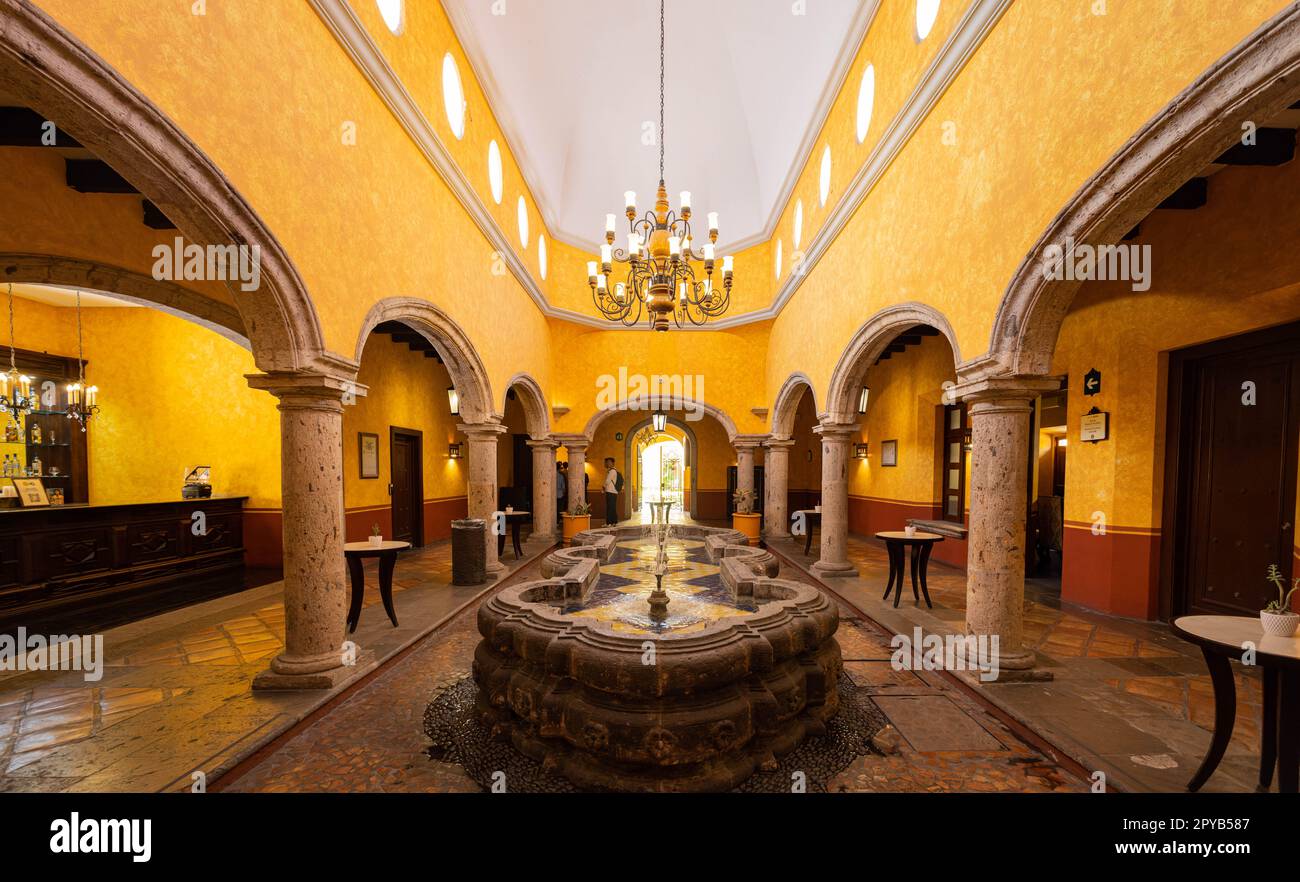 Mexico, APR 23 2023 - Interior view of the Fabrica la rojena Distillery ...