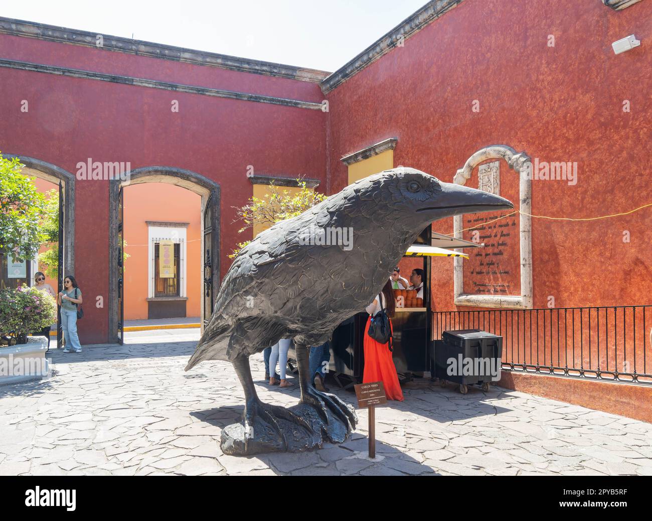 Mexico, APR 23 2023 - Raven statue in Tequila Stock Photo - Alamy