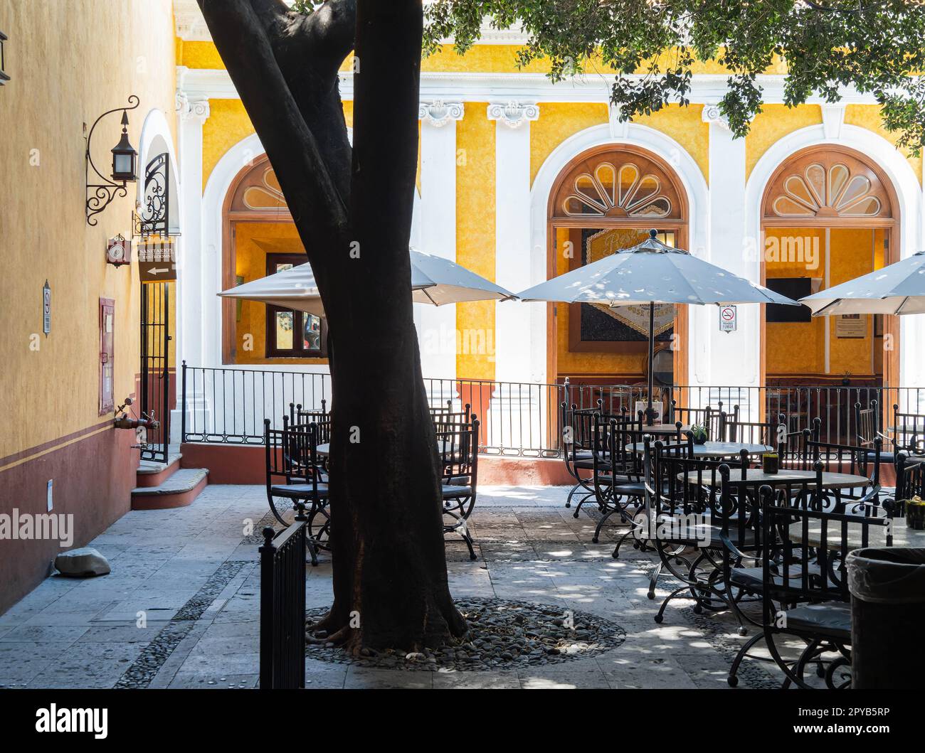 Mexico, APR 23 2023 - Exterior view of the Fabrica la rojena Distillery ...