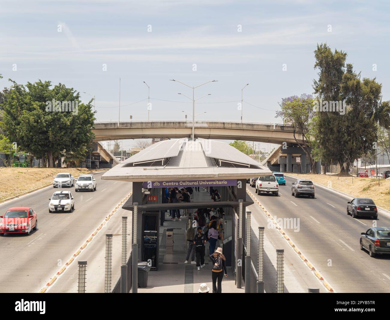 Mexico, APR 24 2023 - Sunny view of the Centro Cultural Universitario ...