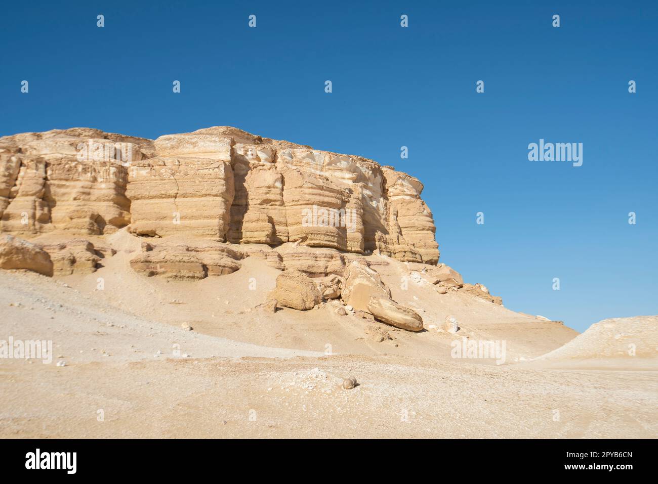 Landscape scenic view of desolate barren western desert in with ...