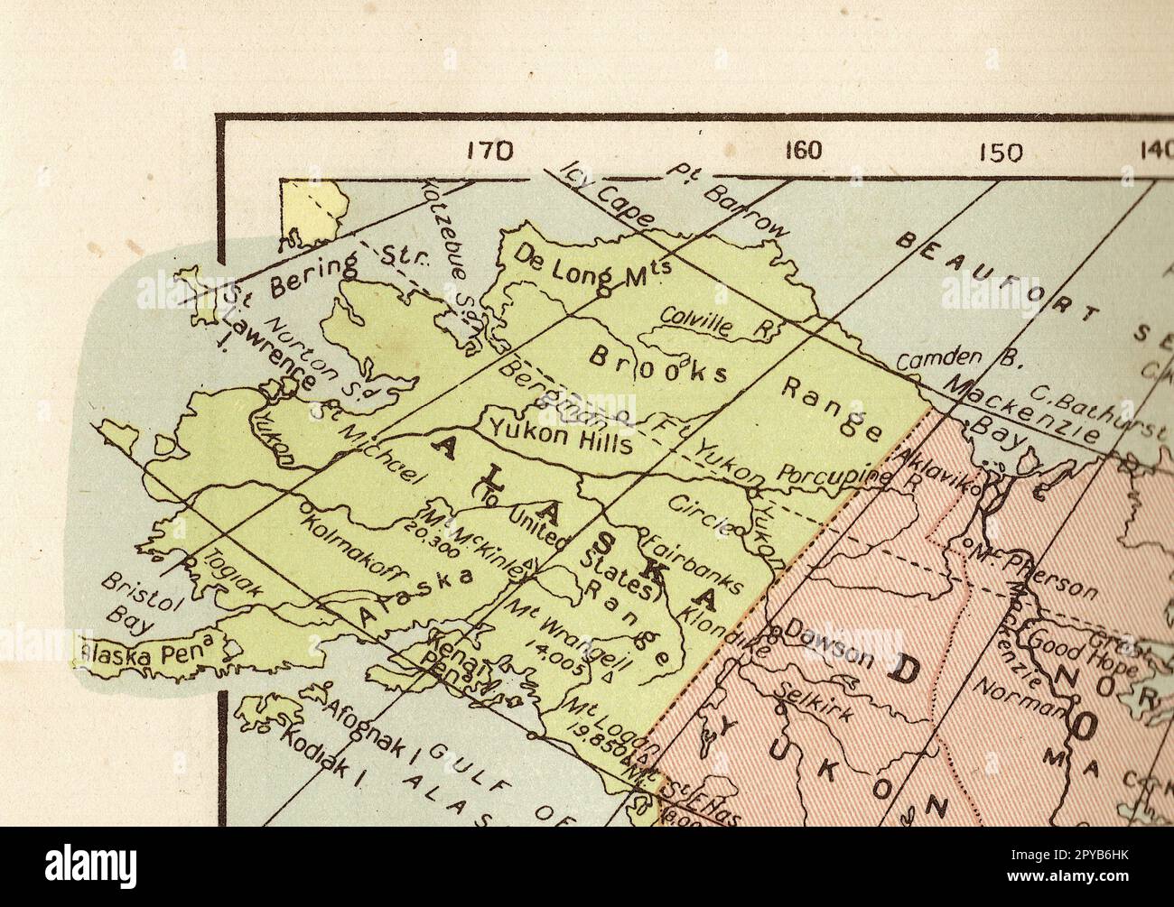 North pacific ocean sepia map hi-res stock photography and images - Alamy