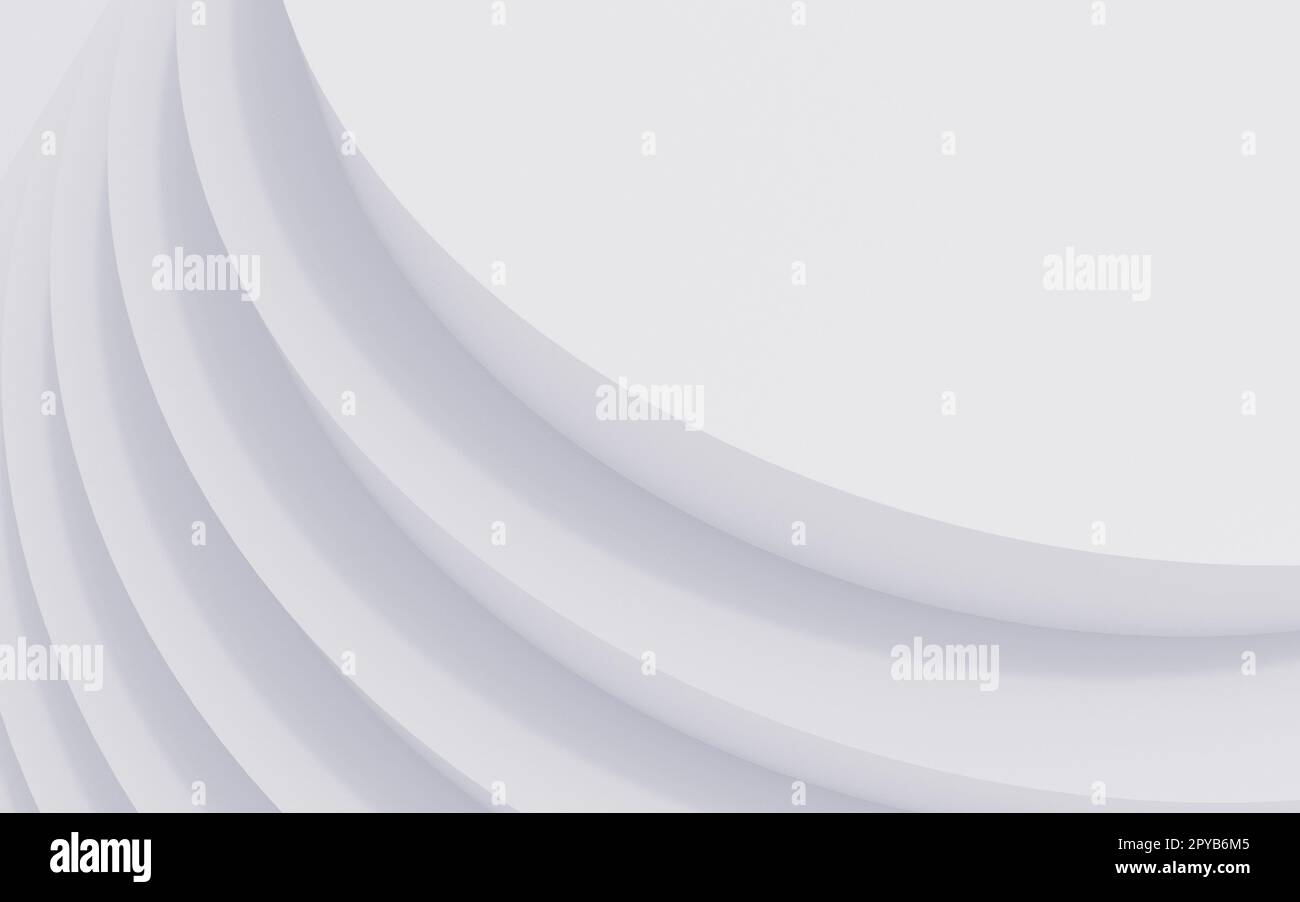 Abstract 3D circle white wallpaper. Minimalistic white background for ...