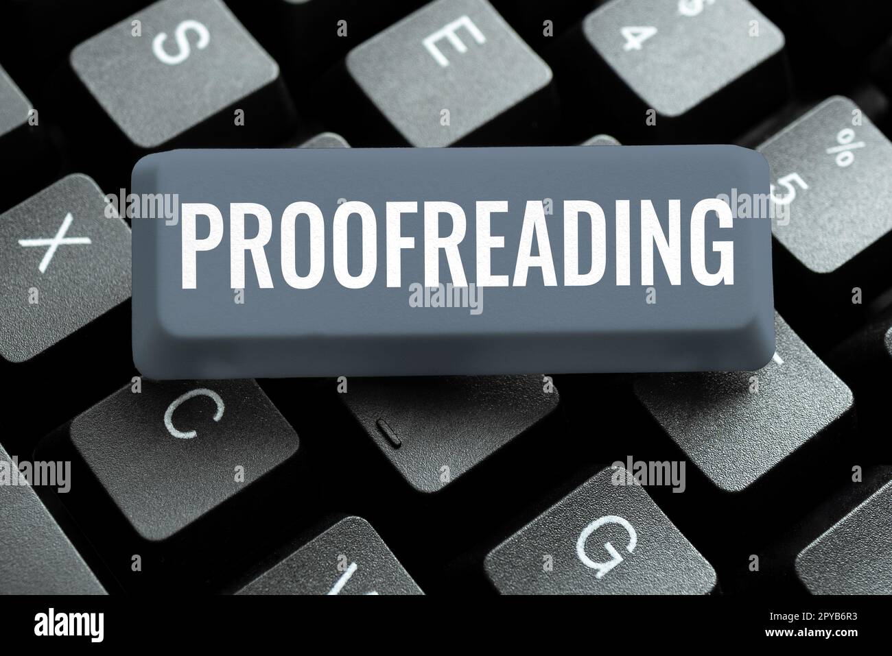 Text Caption Presenting Proofreading Word For Act Of Reading And Marking Spelling Grammar And