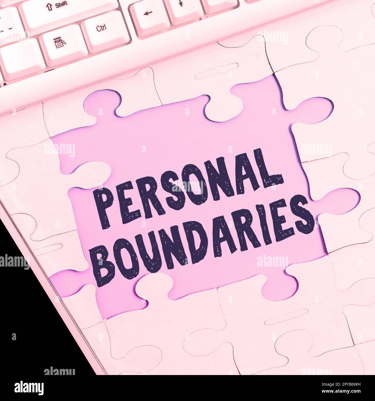 Inspiration showing sign Personal Boundaries. Word Written on something ...