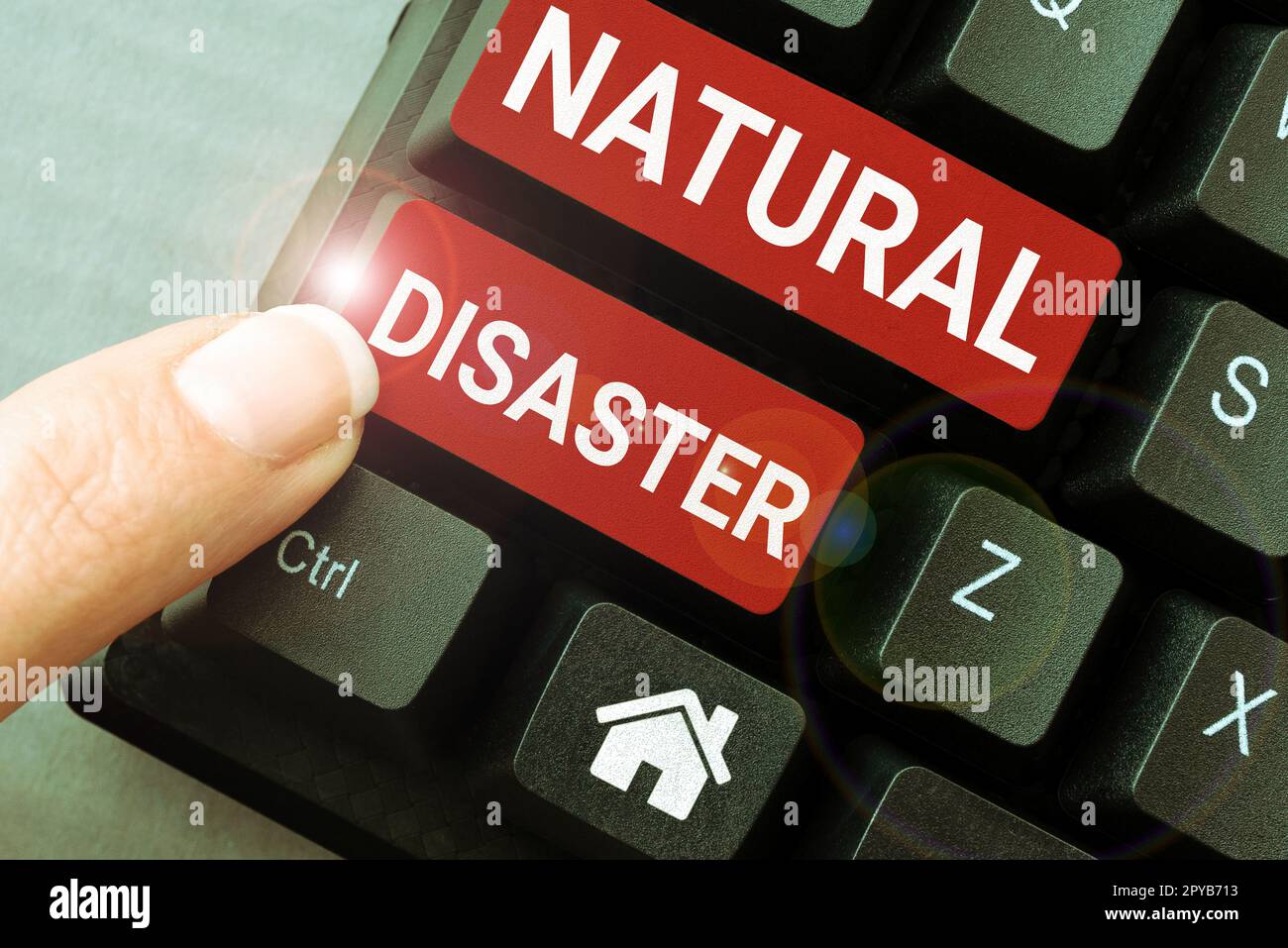 Text caption presenting Natural Disaster. Word for occurring in the ...