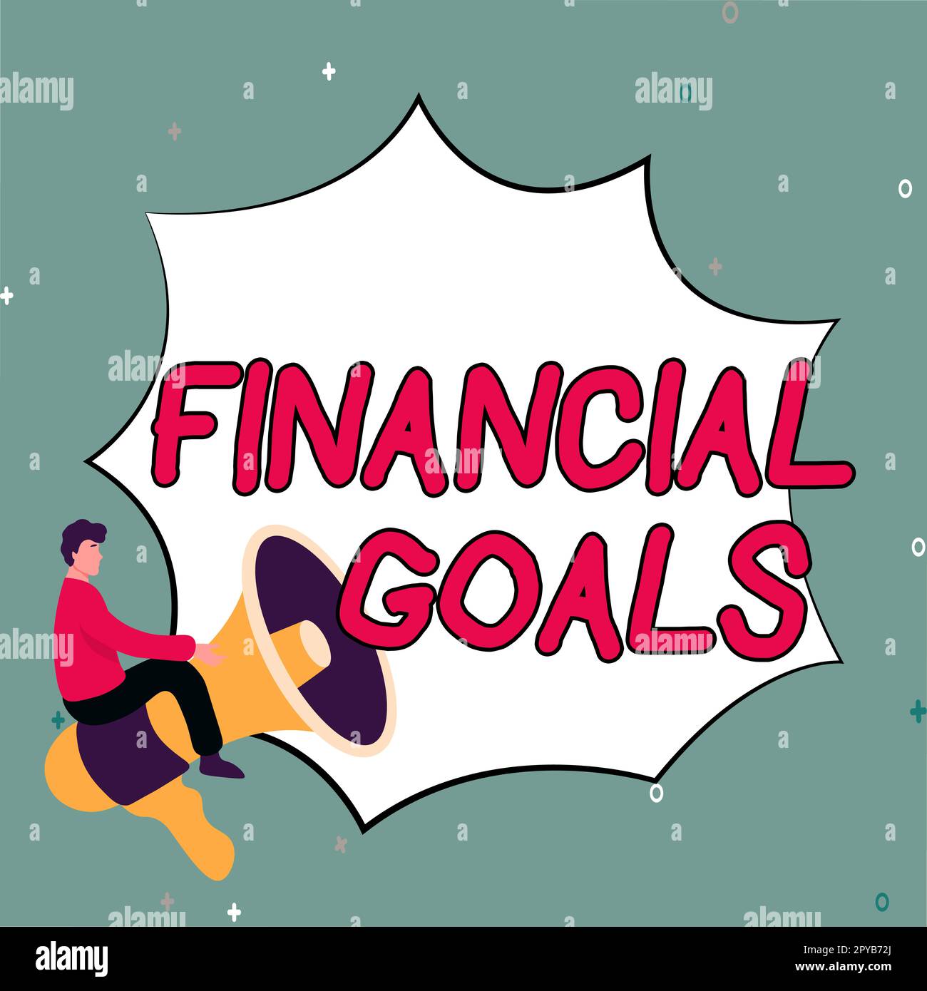 Conceptual caption Financial Goals. Conceptual photo targets usually ...