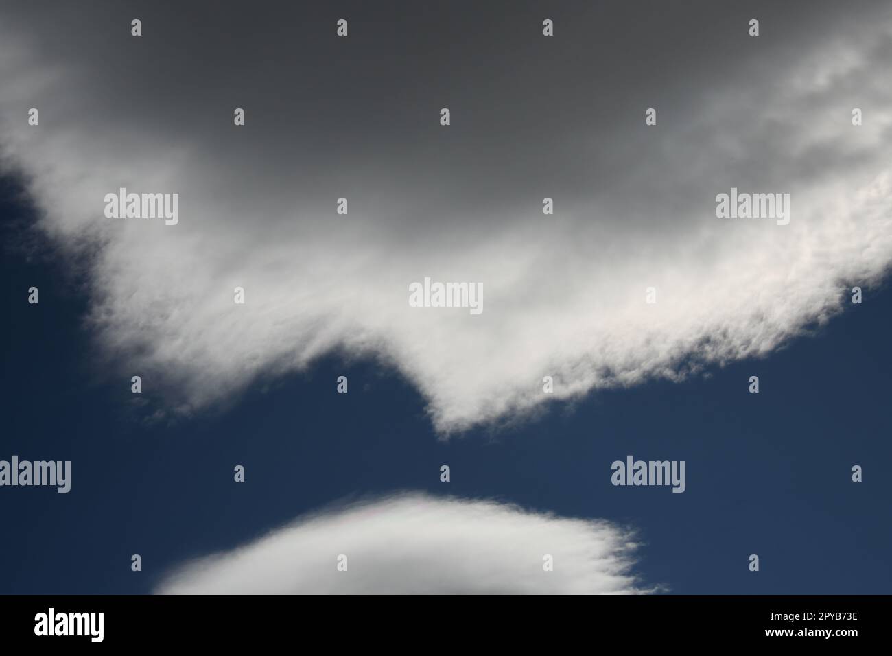Clouds in the Spanish sky in the province of Alicante, Costa Blanca ...