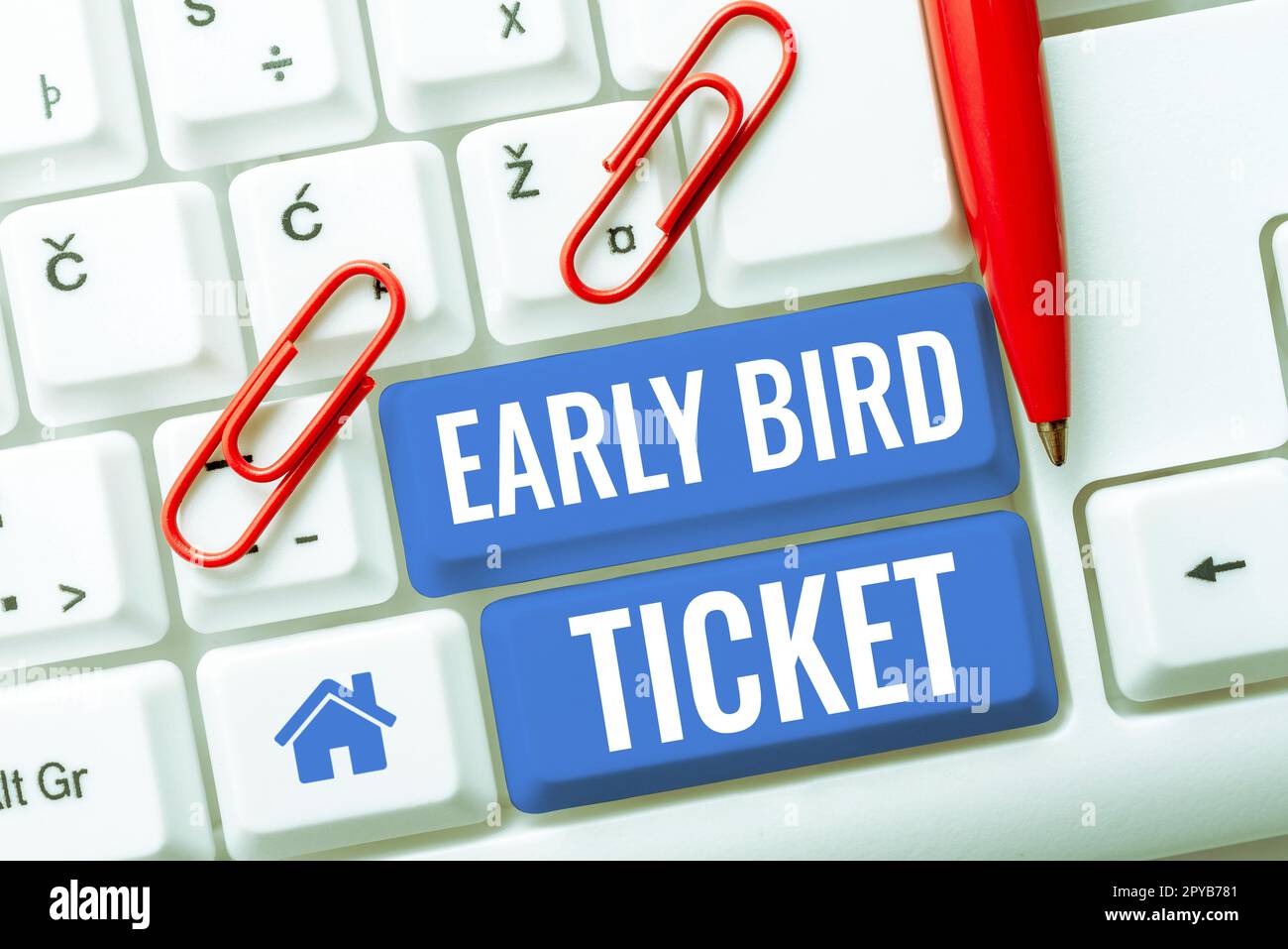 Sign displaying Early Bird Ticket. Internet Concept Buying a ticket ...