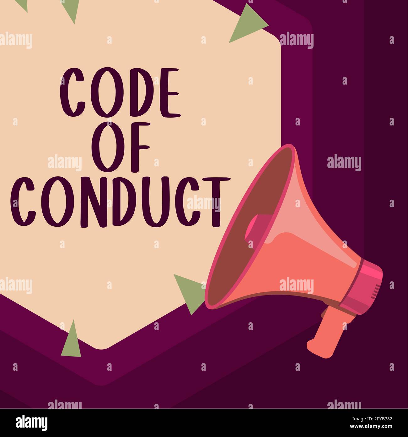 Hand writing sign Code Of Conduct. Business concept Ethics rules moral ...