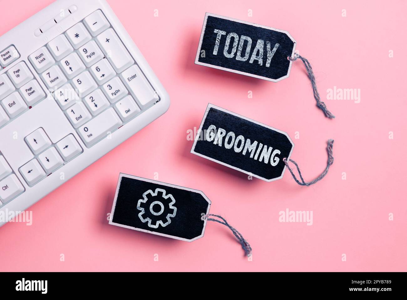 Hand writing sign Grooming. Internet Concept hygienic care and ...