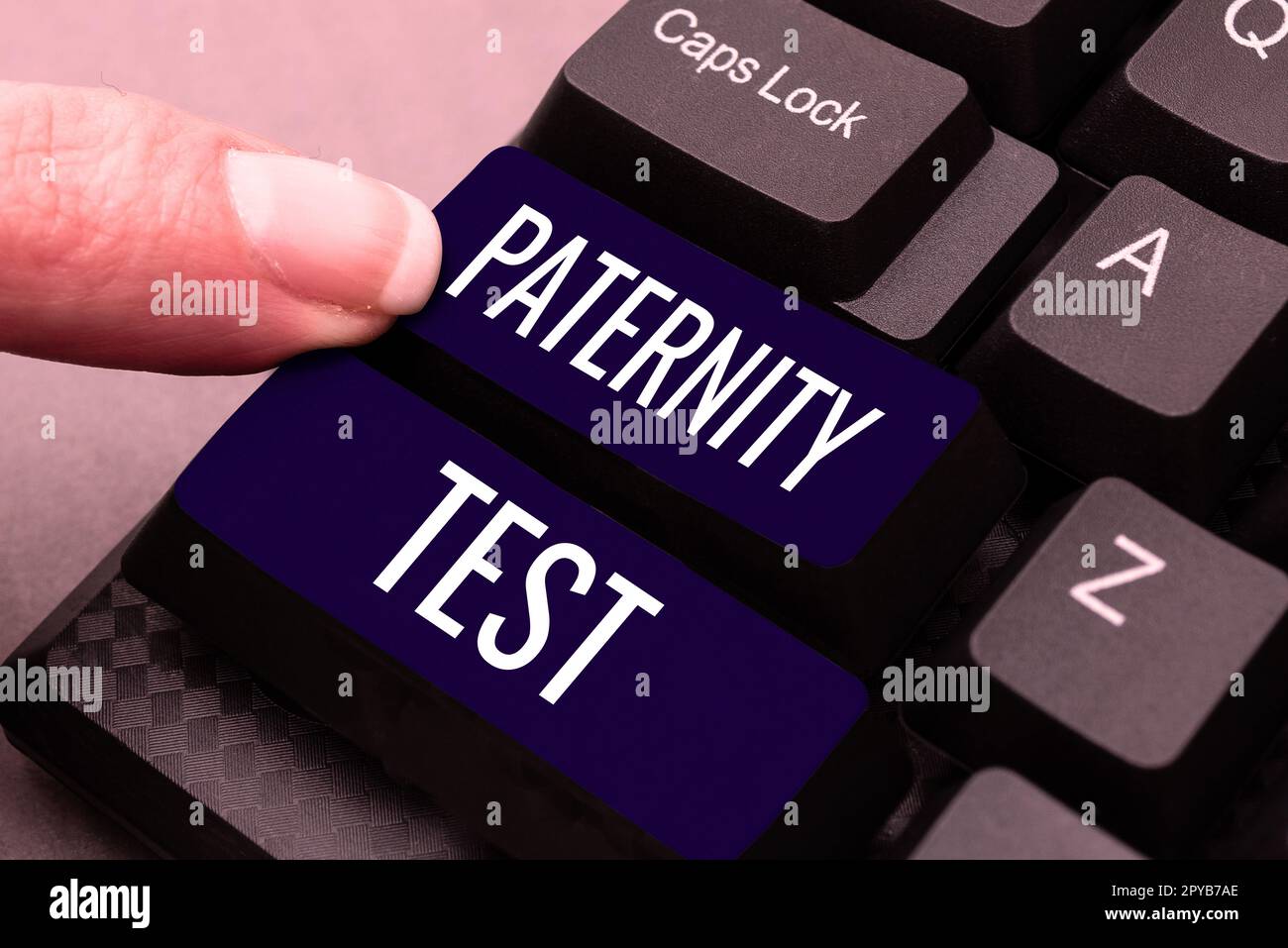 Inspiration showing sign Paternity Test. Concept meaning a test of DNA ...